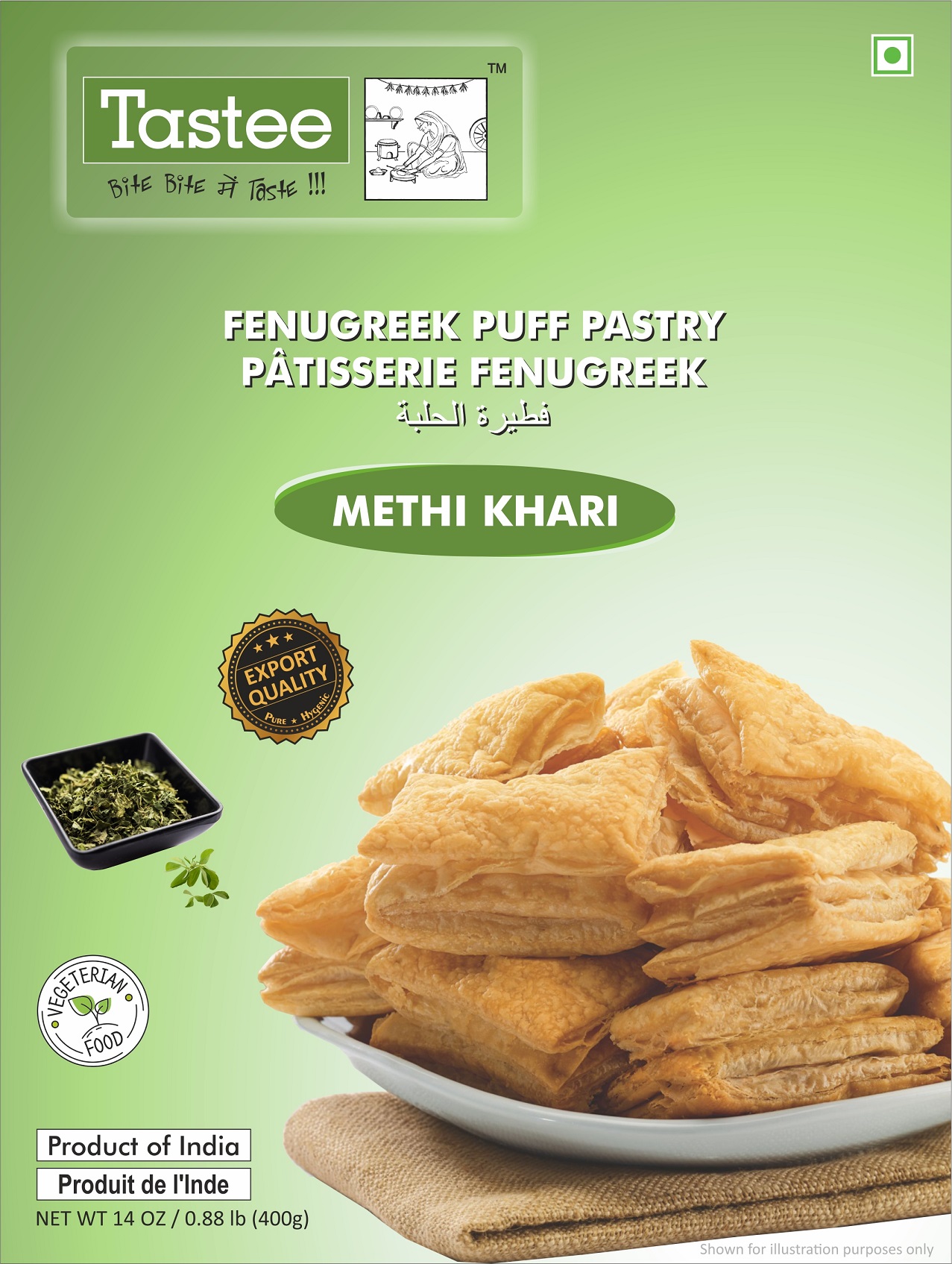 Methi Khari - Tastee | Khakhra, Bhakhri, Toast, Khari, Cookies