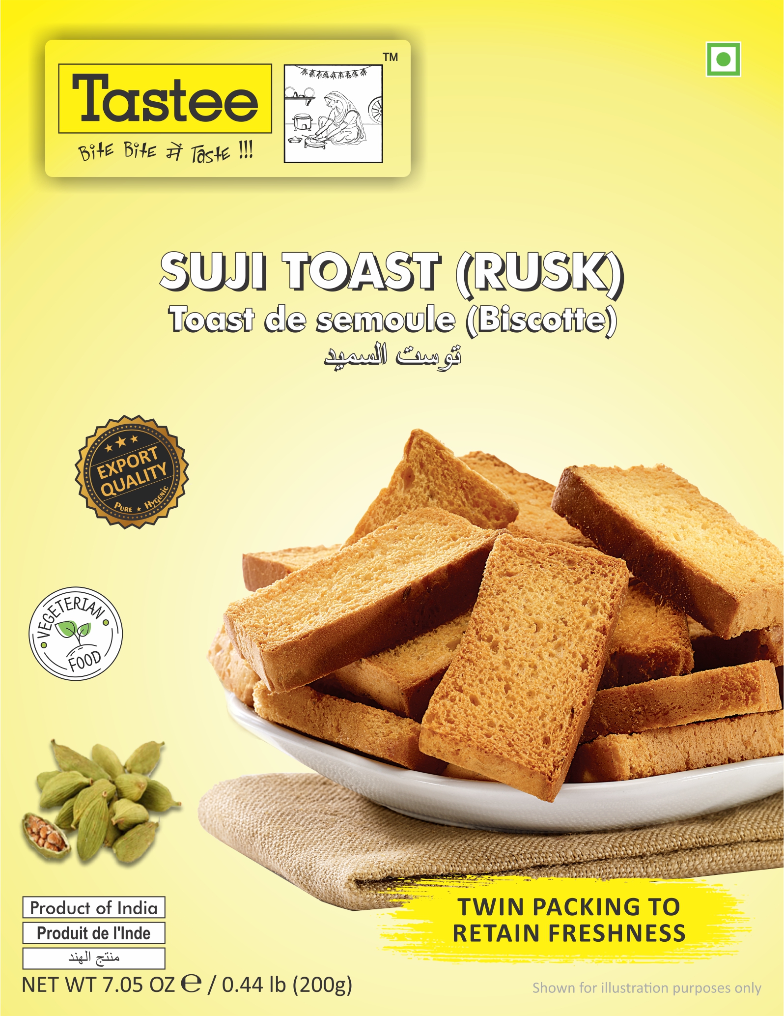Suji Toast - Tastee | Khakhra, Bhakhri, Toast, Khari, Cookies