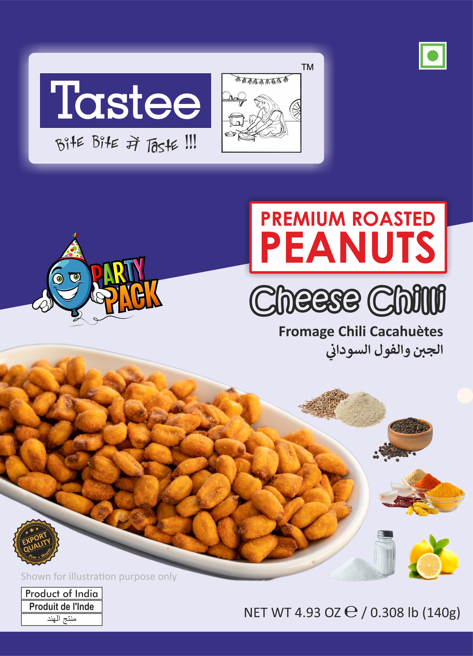 Cheese Chilli Peanut - Tastee | Khakhra, Bhakhri, Toast, Khari, Cookies