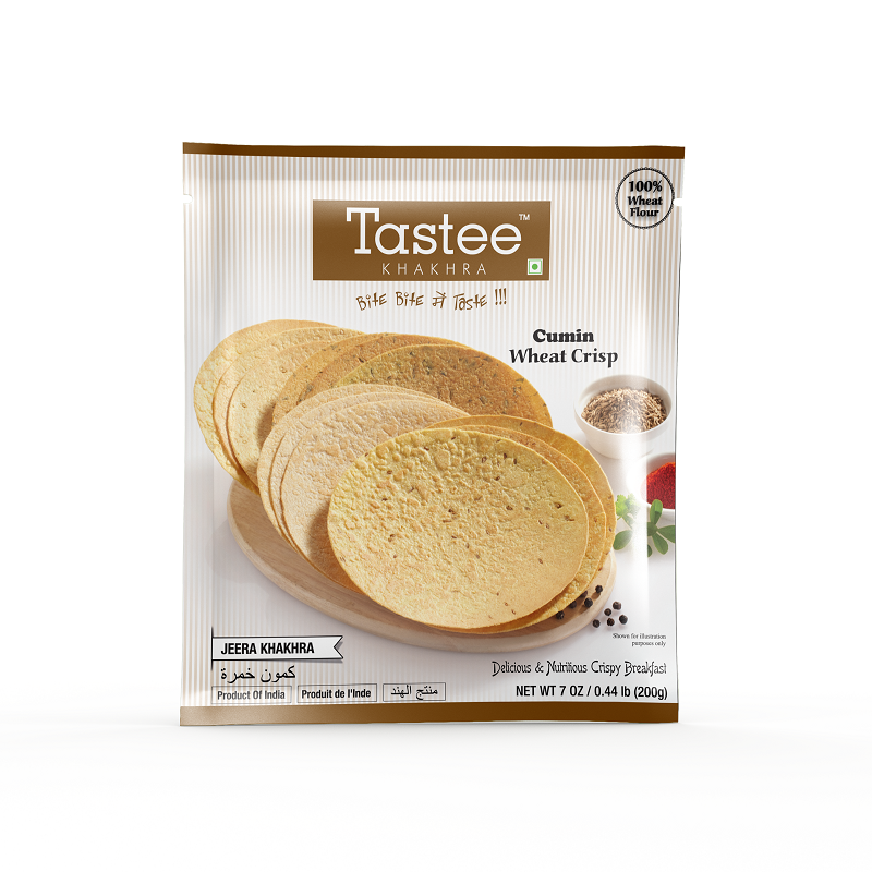 Jeera Khakhra 200g - Tastee | Khakhra, Bhakhri, Toast, Khari, Cookies