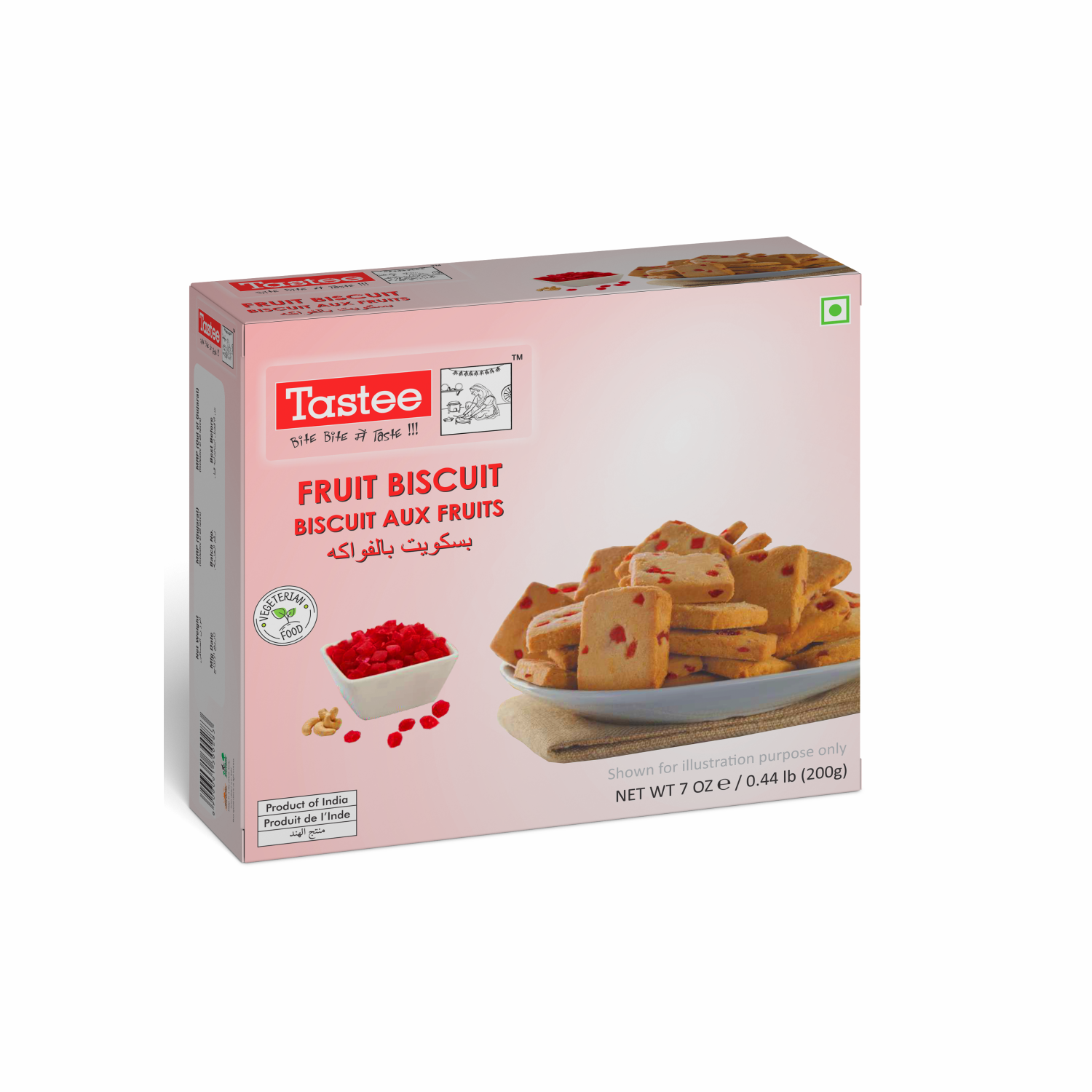 Fruit Biscuits 200g - Tastee | Khakhra, Bhakhri, Toast, Khari, Cookies